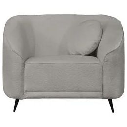 Sessel Home Affaire "Ashly", grau (taupe), B:100cm H:81cm T:80cm, 93% Polyester, 6% Acryl, 1% Baumwolle, Sessel, Sessel, in 3 Bezugsvarianten, Boucl&eacute;, Samtoptik und Struktur weich.