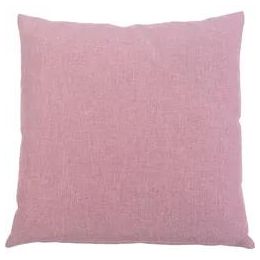 G&ouml;zze Dekokissen G&Ouml;ZZE "Milano", rosa (altrosa, unifarben), B:50cm L:50cm, Polyester, Dekokissen_Sitzkissen_Kissenh&uuml;llen, mit Rei&szlig;verschluss, Kissenh&uuml;le ohne F&uuml;llung, 2 St&uuml;ck