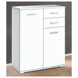 Kombikommode Priess, wei&szlig;, B:81,5cm H:103,5cm T:38cm, Holzwerkstoff, Sideboards, Kombikommode
