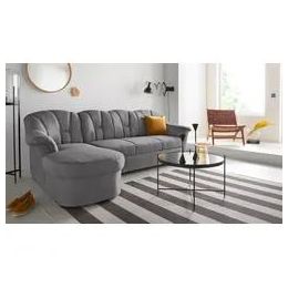 Ecksofa DOMO collection "Papenburg, zeitlose R&uuml;ckensteppung, elegante Formensprache, L-Form", grau, B:235cm H:84cm T:140cm, Kunstleder SOFTLUX;Luxus-Microfaser (100% Polyester);Struktur ( 90% Polyester, 10% Polyacryl);Microfaser PRIMABELLE (100% Polyester), Sofas, Ecksofa, in gro&szlig;er Farbvielfalt, wahlweise mit Bettfunktion, OTTOs Choice