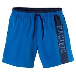 Badeshorts s.Oliver, Herren, Gr. L (52), N-Gr, blau, Polyester, unifarben mit Farbeinsatz, Badehosen Badeshorts, in verschiedenen Unifarben