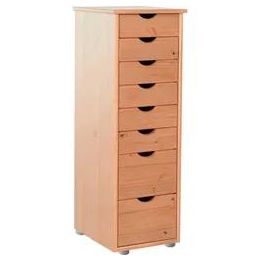 Kommode OTTO HOME "Gava", beige (natur), B:34cm H:102cm T:39cm, FSC-zertifiziertes Massivholz, Sideboards, Kommode, massives Kiefernholz, mit vielen Stauraumm&ouml;glichkeiten, Breite 34 cm