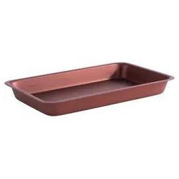 Tablett APS "LEVANTE", rot (rubinrot), B:16cm H:3cm L:25,5cm, Edelstahl, Tabletts, zum Transportieren und Pr&auml;sentieren von Speisen