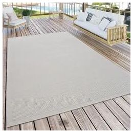 Teppich Paco Home "Timber 125", beige (elfenbeinfarben), B:120cm H:4mm L:160cm, Polypropylen, Teppiche, Teppich, Flachgewebe, Sisal Optik, auch als L&auml;ufer, In- und Outdoor geeignet