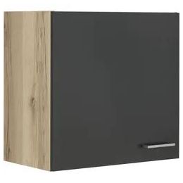H&auml;ngeschrank Optifit "Iver", grau (anthrazit), B:60cm H:57,6cm T:34,6cm, Schr&auml;nke, H&auml;ngeschrank, Breite 60 cm, mit 1 T&uuml;r