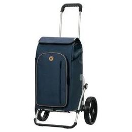 Einkaufstrolley ANDERSEN "Royal Shopper Folke", blau, B:50cm H:107cm T:28cm, Polyester, Einkaufsk&ouml;rbe