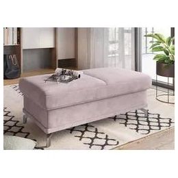 Sit & More Hocker SIT & MORE "Cabrio, B: 113 cm", rosa (rose), B:133cm H:48cm T:72cm, 100% Polyester, Hocker, Hocker, individuell zu kombinieren, Federkern