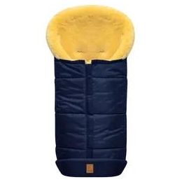 Heitmann Felle "Eisb&auml;rchen - Lammfell Winterfu&szlig;sack - Premium Qualit&auml;t" mit echtem Lammfell, f&uuml;r Kinderwagen & Buggy, 6 Gurtschlitze, waschbar