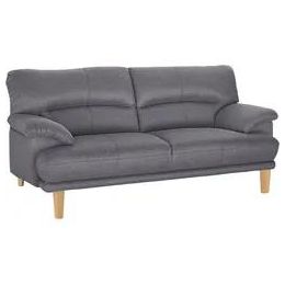 3-Sitzer Trendmanufaktur "Cecilia, Sofa in italienischem Design", grau (hellgrau), B:200cm H:87cm T:90cm, Sofas, mit tollem Sitzkomfort, extrabequeme Armlehnen, Holzf&uuml;&szlig;e