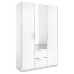 Kleiderschrank Rauch "Schrank Dreht&uuml;renschrank Garderobe Ankleide Schlafzimmer ESSENSA", wei&szlig;, B:136cm H:229cm T:54cm, Holzwerkstoff, Schr&auml;nke, Kleiderschrank, voll aufgelegte Spiegelt&uuml;ren, 2 gro&szlig;e Schubladen MADE IN GERMANY