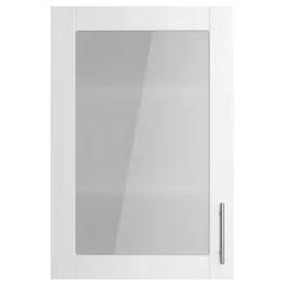 Glash&auml;ngeschrank KOCHSTATION "KS-Ahus", braun (wei&szlig; matt, wildeiche nachbildung), B:60cm H:89,6cm T:34,9cm, Schr&auml;nke, Glash&auml;ngeschrank, Breite 60 cm