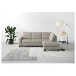 Ecksofa Home Affaire "Summer L-Form", grau (steel), B:236cm H:91cm T:170cm, 95% Polyester, 5% Polyamid, Sofas, Ecksofa, mit Ottomane, mit oder ohne Bettfunktion und Bettkasten, Cord-Bezug