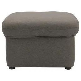 Hocker DOMO collection "Faenza", grau (stone), B:60cm H:41cm T:60cm, 100% Polyester, Hocker, Polsterhocker, DOMO collection Hocker, in gro&szlig;er Farbvielfalt