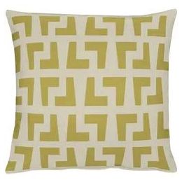 Dekokissen Apelt "Miami" Gr. 1, gr&uuml;n (gr&uuml;n, ornamente), B:45cm L:45cm, Kunstfaser, Polyester, Dekokissen_Sitzkissen_Kissenh&uuml;llen, Kissenh&uuml;lle mit F&uuml;llung, 1 St&uuml;ck