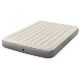 Luftbett Intex "Deluxe Single High Airbed" Gr. 1, grau, Luftbetten, B/H/L: 99cm x 25cm x 191cm, Vinyl, B:99cm H:25cm L:191cm