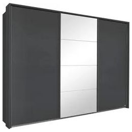 Schwebet&uuml;renschrank Rauch "Kleiderschrank Schrank Garderobe Schlafzimmerschrank TUBONA", grau (graumetallic), B:278cm H:214cm T:64cm, Holzwerkstoff, Schr&auml;nke, Schwebet&uuml;renschrank Kleiderschrank, mit umfangreicher Innenausstattung und Passepartout MADE IN GERMANY