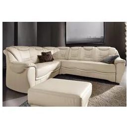 Sit & More Ecksofa SIT & MORE "Benson L-Form", beige (creme), B:265cm H:94cm T:215cm, NaturLeder;Luxus-Microfaser;Luxus-Kunstleder;Primabelle-Microfaser, Sofas, Ecksofa, wahlweise mit Bettfunktion