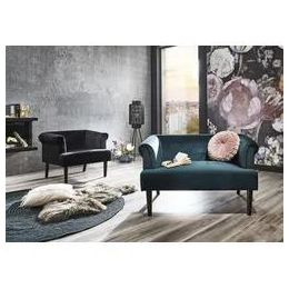 1,5-Sitzer "Charlie", gr&uuml;n, B:119cm H:72cm T:70cm, 100% Polyester, ATLANTIC HOME COLLECTION, Sofas, XXL-Sessel mit Samtveloursbezug, mit Wellenunterfederung