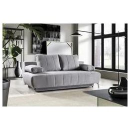 Schlafsofa WERK2 "Troya Bettsofa mit Bettkasten und Federkern, Breite 210cm", grau, B:210cm H:95cm T:95cm, 95% Polyester, 5% Nylon, Sofas, Schlafsofa, 2-Sitzer Sofa und Schlafcouch mit Federkern & Bettkasten