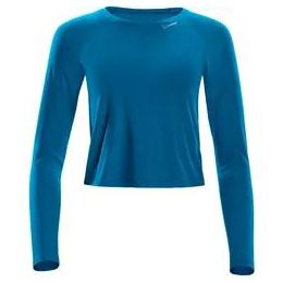 Langarmshirt WINSHAPE "AET119LS", Damen, Gr. XXL, gr&uuml;n (teal gr&uuml;n), 85% Polyester, 15% Elasthan, Rundhals, Shirts Langarmshirt, Cropped Functional Light and Soft
