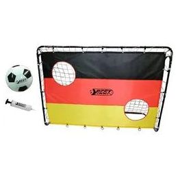 Fu&szlig;balltor BEST Sporting, schwarz, Sport-Tore, B/H/L: 213cm x 152cm, Stahl, B:213cm H:152cm