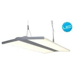 N&auml;ve N&Auml;VE LED Pendelleuchte "Foson", grau, 1, H: 6,5cm, 1 Stk., Leuchten, B&uuml;ro/Arbeitszimmer Farbe grau Lichtfarbe neutralwei&szlig; L: 80cm B: 30cm, LED Pendelleuchte