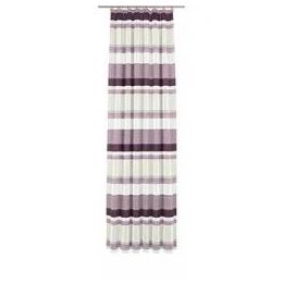 Vorhang WIRTH "Novara" Gr. 3, lila, B:135cm H:225cm, Jacquard, Baumwolle, Polyacryl, Polyester, Gardinen