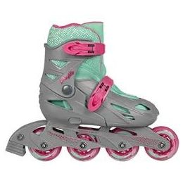 Inlineskates Playlife "Riddler Graphite Grey" Gr. 39, bunt (grau, pink, t&uuml;rkis), Inlineskates_Rollschuhe, Kinder, 39/42 (bis 60 kg), Kunststoff
