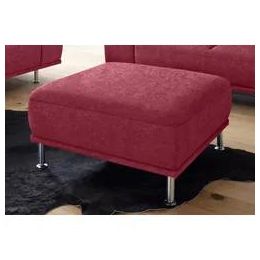 Sit & More Hocker SIT & MORE "Mariola", rot (bordeaux), B:89cm H:44cm T:89cm, Struktur (100% Polyester);Luxus-Microfaser ALTARA NUBUCK (100% Polyester), Hocker, Hocker