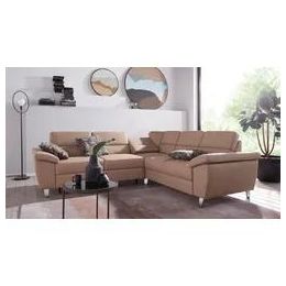 Sit & More Ecksofa SIT & MORE "Sorano L-Form", braun (macchiato), B:249cm H:88cm T:229cm, Sofas, Ecksofa, wahlweise mit Bett- und Relaxfunktion, inkl. Bettkasten