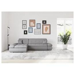 Ecksofa DOMO collection "Moric, L-Form, XXL-Sofa - Breite 300cm, viel Platz, auch in Cord", grau (dunkelgrau), B:300cm H:80cm T:172cm, Kunstleder SOFTLUX / Struktur (90% Polyester/ 10% Polyacryl);Microfaser PRIMABELLE (100% Polyester)/ Struktur (90% Polyester/ 10% Polyacryl), Sofas, Ecksofa, wahlweise mit Bettfunktion und Armteilverstellung, dunkelgrau, Topseller