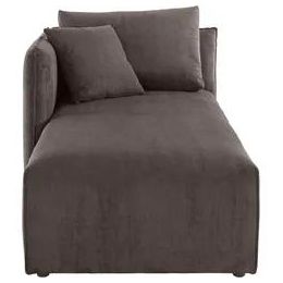 Ottomane OTTO HOME "N&ouml;re", braun, B:90cm H:86cm T:172cm, 92% Polyester, 8% Polyamid, Sofas, Ottomane, Modul - zum Zusammenstellen; in vielen Bezugsqualit&auml;ten und Farben