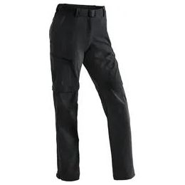 Funktionshose Maier Sports "Nata", Damen, Gr. 18, Kurzgr&ouml;&szlig;en, schwarz, 90% Polyamid, 10% Elasthan, Hosen Funktionshose, Damen Wanderhose, zipp-off Outdoor-Hose, 3 Taschen, Regular Fit