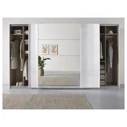 Schwebet&uuml;renschrank Rauch "Kleiderschrank Schrank Garderobe TOPSELLER OTELI inkl. Inneneinteilung", wei&szlig; (wei&szlig;, hochglanz wei&szlig;), B:360cm H:210cm T:62cm, Holzwerkstoff, Schr&auml;nke, Schwebet&uuml;renschrank, mit 3 Innenschubladen sowie zus&auml;tzlichen Einlegeb&ouml;den MADE IN GERMANY