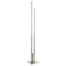 Eglo Stehlampe "FRAIOLI-Z Stehleuchte, nickel-matt, ZigBee 3.0, Timer, Disco-Modus", grau (nickelfarben), H: 175,5cm, 1 Stk., Leuchten, App / Sprachsteuerung Alexa, 175,5 x 28 cm, exkl. Fernbedienung, Stehlampe