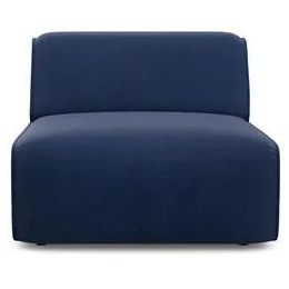 Sessel OTTO HOME "Merid Sofa-Mittel-Element, Breite: 84 cm", blau, B:84cm H:70cm T:97cm, Struktur fein (100% Polyester);Samtoptik (100% Polyester);Samtcord (92% Polyester, 8% Polyamid), Sessel, Sessel, als Modul oder separat verwendbar, f&uuml;r individuelle Zusammenstellung