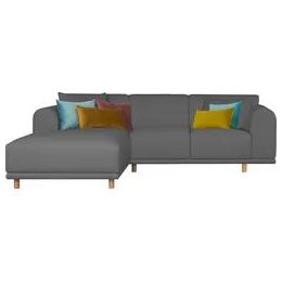 Ecksofa OTTO HOME "Maroon L-Form", grau, B:285cm H:82cm T:191cm, Struktur (100% Polyester);Struktur grob ( 100% POLYPROPYLEN;Struktur fein ( 100% Polyester), Sofas, Ecksofa, in skandinavischem Design, mit losen Kissen