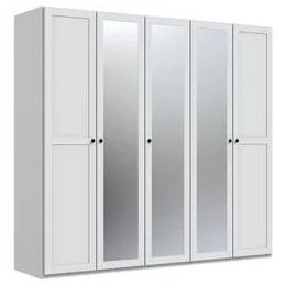 Kleiderschrank wimex "New York mit Spiegelt&uuml;ren", wei&szlig;, B:225cm H:208cm T:58cm, Schr&auml;nke, Kleiderschrank, in 5 Breiten und 2 H&ouml;hen