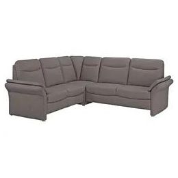 Ecksofa Home Affaire "Tahoma L-Form", braun (schlamm), B:251cm H:103cm T:231cm, Sofas, Ecksofa, mit Armlehnfunktion, wahlweise Bettfunktion, Schublade, Relaxfunktion