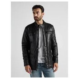 Lederjacke JCC "3102160", Herren, Gr. 54, schwarz, Lining: 50% Baumwolle, 50% Polyester; Obermaterial: 100% Lammleder; Wattierung: 100% Polyester; &Auml;rmelfutter: 100% Polyester, Jacken