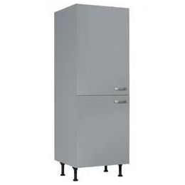 Seitenschrank KOCHSTATION "KS-Cara", grau (basaltgrau), B:60cm H:176,6cm T:58,4cm, Schr&auml;nke, Seitenschrank