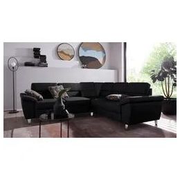 Sit & More Ecksofa SIT & MORE "Sorano L-Form", schwarz, B:249cm H:88cm T:229cm, Sofas, Ecksofa, wahlweise mit Bett- und Relaxfunktion, inkl. Bettkasten