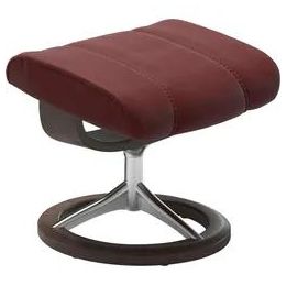 Fu&szlig;hocker stressless "Consul", rot (cherry paloma), B:54cm H:41cm T:39cm, Leder BATICK: BATICK ist ein leicht korrigiertes, durchgef&auml;rbtes und genarbtes M&ouml;belleder, bei dem die meisten Unebenheiten und Spuren in der Regel entfernt wurden.;Leder PALOMA: PALOMA ist ein durchgef&auml;rbtes Semianilin-M&ouml;belleder mit nat&uuml;rlicher Narbung.;ROHLEDER Stoff Q2 FARON: Ein fester zuverl&auml;ssiger Boucl&eacute; mit einem str