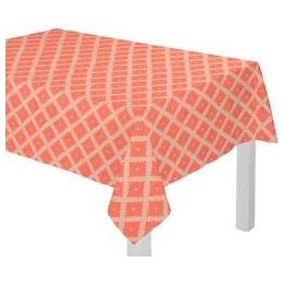 Tischdecke ADAM "Maroccan Shiraz Light" Gr. 7, orange, B:145cm L:220cm, Bio-Baumwolle, Tischdecken, Tischdecke, aus 100% Bio-Baumwolle