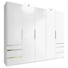 Kleiderschrank wimex "Level by fresh to go", wei&szlig;, B:250cm H:216cm T:58cm, Schr&auml;nke, Kleiderschrank, mit Schubladen