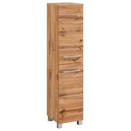Midischrank Welltime "Soria", braun (eichefarben, eichefarben), B:30cm H:135cm T:35cm, Schr&auml;nke, Midischrank