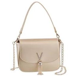 Schultertasche Valentino BAGS "SHOULDER BAG", Damen, Gr. B/H/T: 23cm x 17cm x 8cm, gold (goldfarben), Lederimitat, Taschen Schultertasche, mit Ketten Details Handtasche Damen Tasche Damen Schultertasche