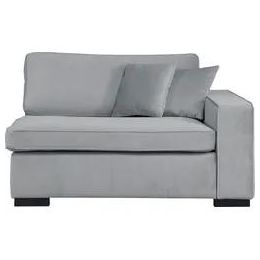 Sofaelement Home Affaire "Skara XXL", grau, B:140cm H:86cm T:130cm, 100% Polyester, Polsterelemente, Modul XXL - zum eigenen Zusammenstellen, Armlehne links/rechts w&auml;hlbar