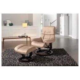Relaxsessel stressless "Ruby", beige (sand paloma), B:88cm H:99cm T:77cm, Leder BATICK: Batick ist ein leicht korrigiertes, durchgef&auml;rbtes und genarbtes M&ouml;belleder, bei dem die meisten Unebenheiten und Spuren in der Regel entfernt wurden. Batick wird mitunter doppelt&ouml;nig gef&auml;rbt, um der Oberfl&auml;che mehr Lebendigkeit zu verleihen. Dank einer sch&uuml;tzenden Oberfl&auml;chenbehandlung lassen sich die meisten 