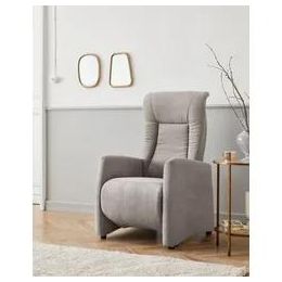 Sit & More TV-Sessel SIT & MORE "Melissa", grau (elephant), B:71cm H:113cm T:85cm, 100% Polyester, Sessel, wahlweise elektrisch oder manuell verstellbar, optional Aufstehhilfe